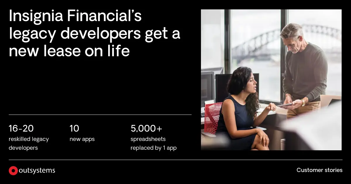 Insignia Financial revitalizes legacy developers | OutSystems