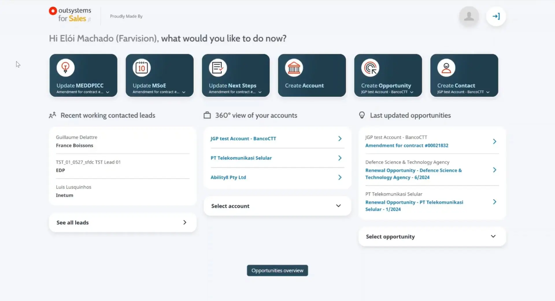 Adding CRM Data Rigor and Ease of Use to Enterprise Sales | OutSystems