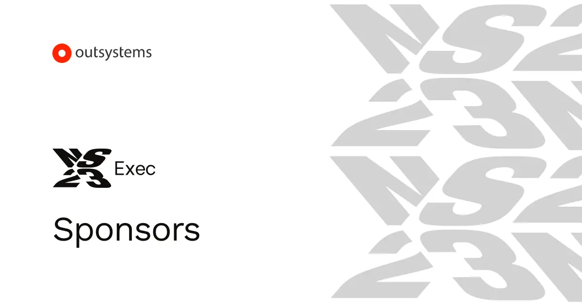 Sponsors | NextStep Exec Lisbon | OutSystems
