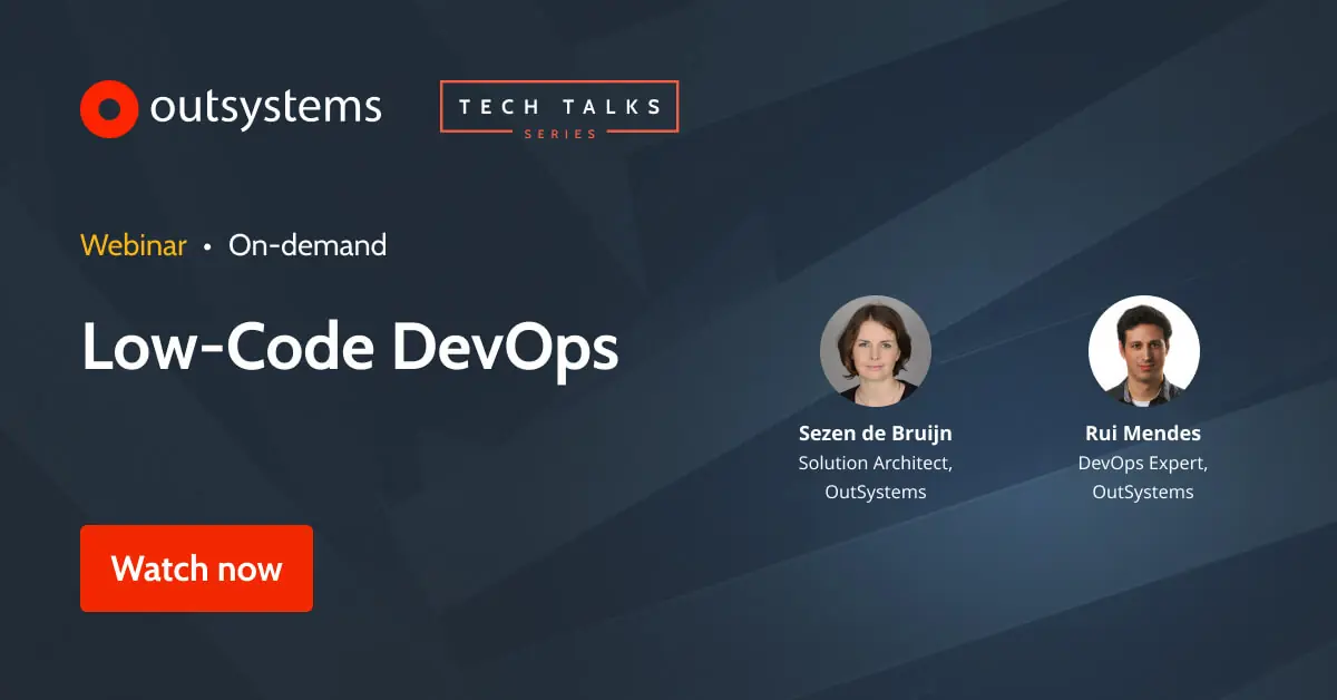Combining Low-Code with DevOps | OutSystems Combining Low-Code with DevOps | OutSystems