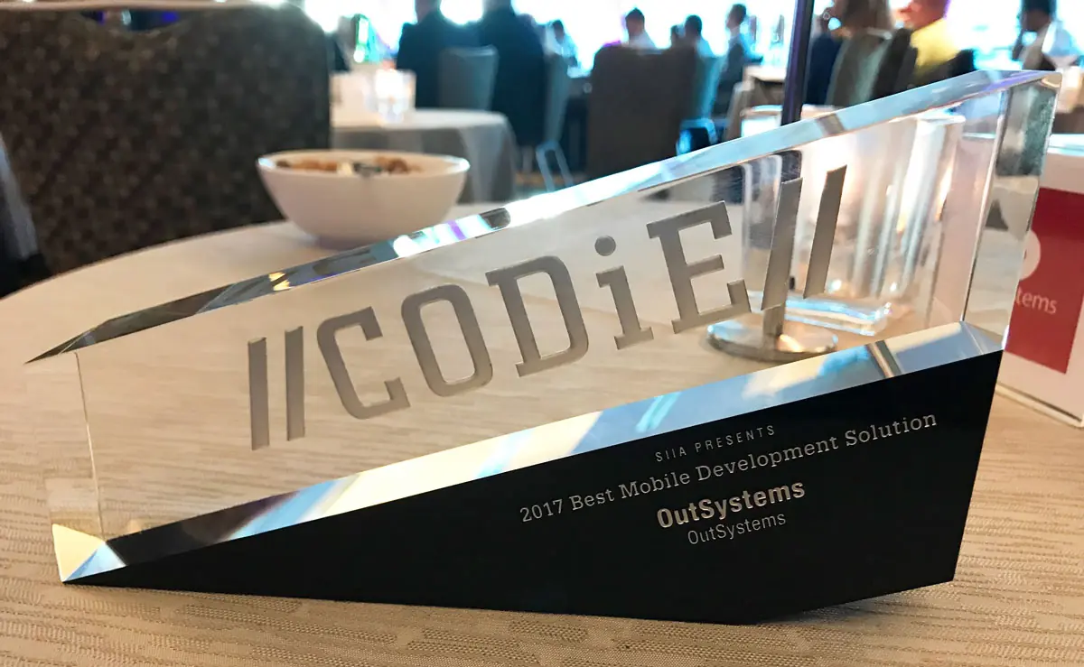 OutSystems Wins Back-to-Back CODiE Awards | OutSystems