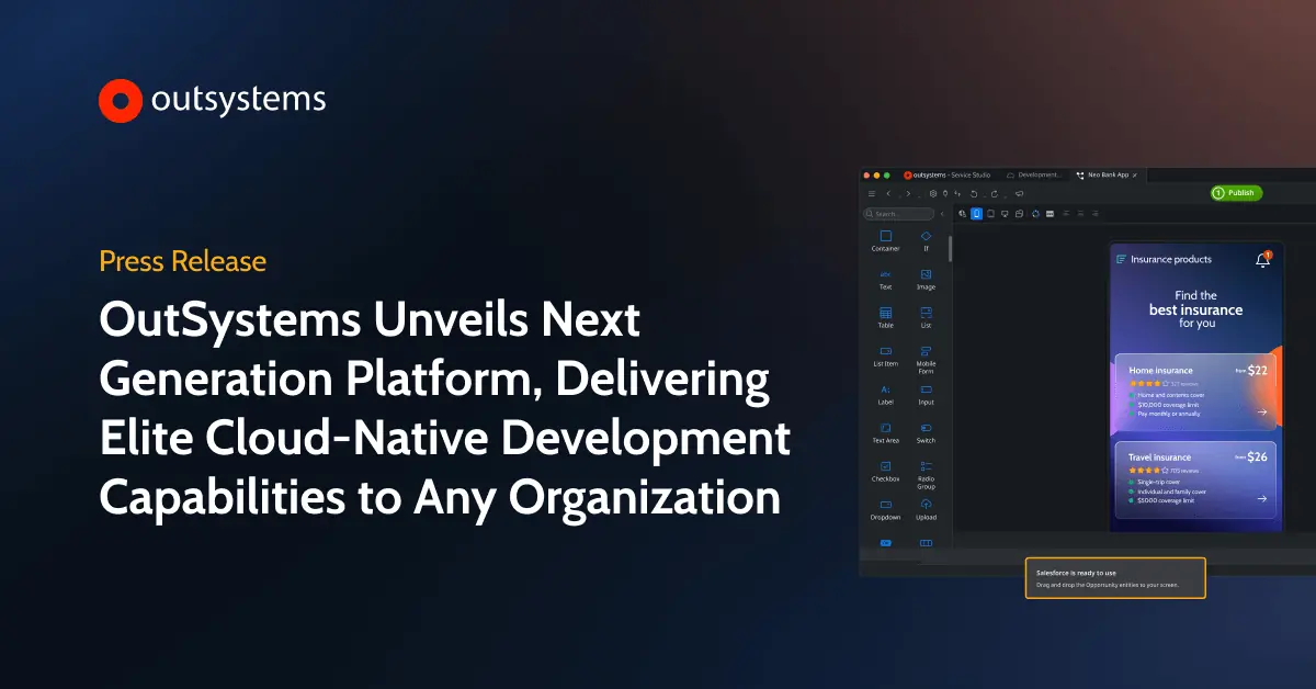 New Application Platform For Cloud Native Development Outsystems