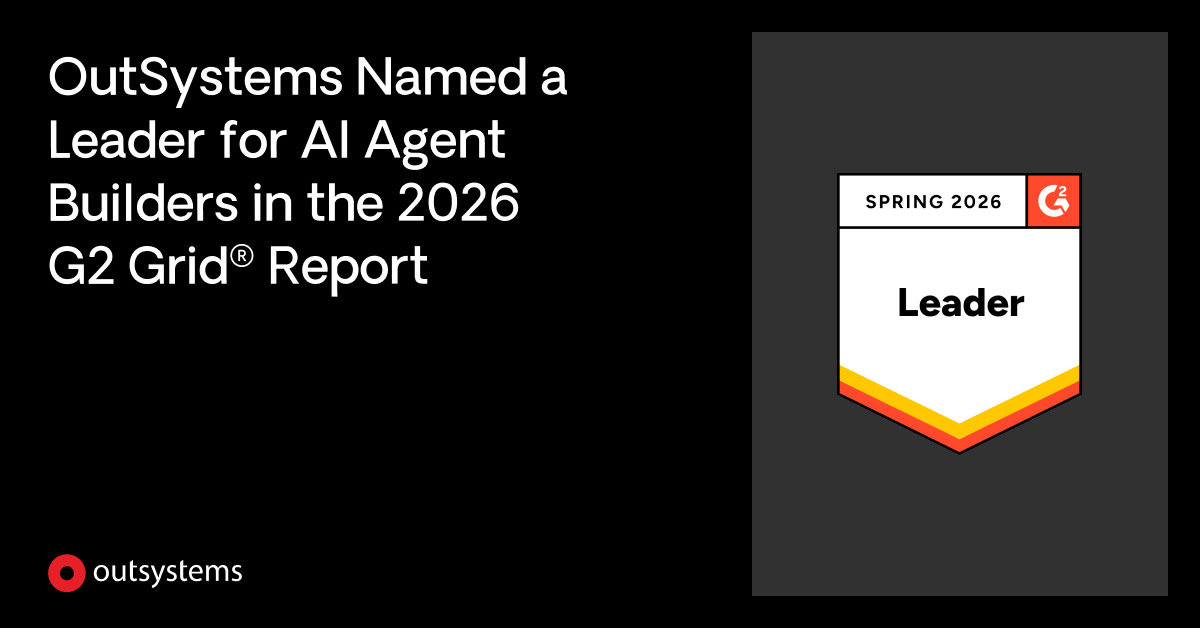 OutSystems Leader in 2026 G2 Grid for AI Agent Builders | OutSystems