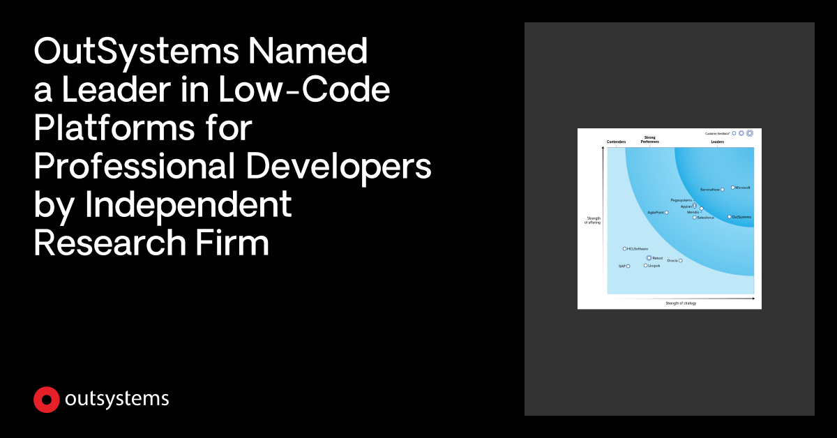 OutSystems Named a Leader in Forrester Wave™️ for Low-Code | OutSystems