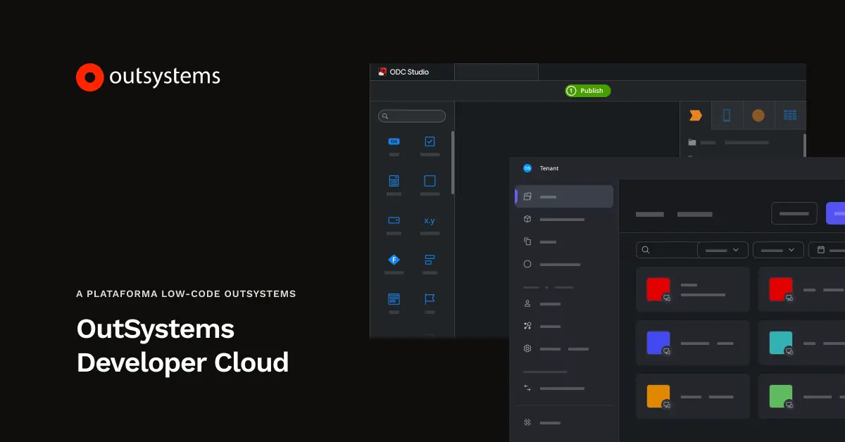 Plataforma low-code da OutSystems Developer Cloud (ODC) | OutSystems
