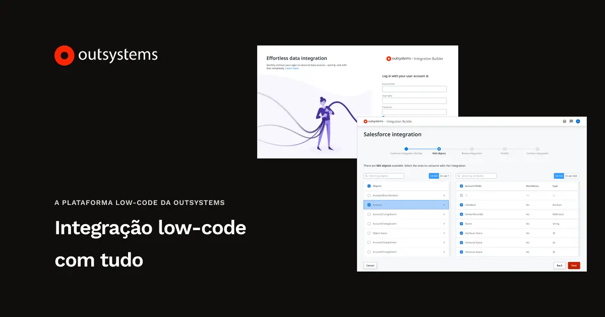 Integrações low-code | Plataforma da OutSystems | OutSystems
