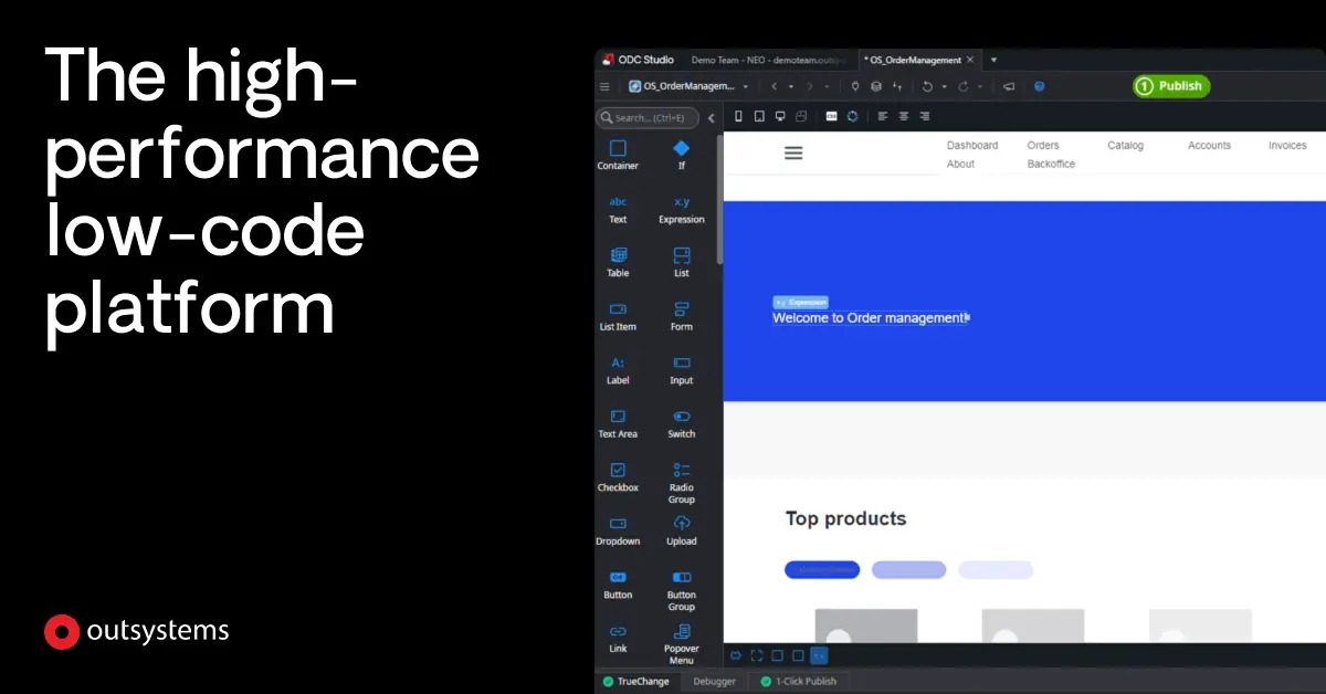 Low Code Platform With Genai For Software Development Outsystems