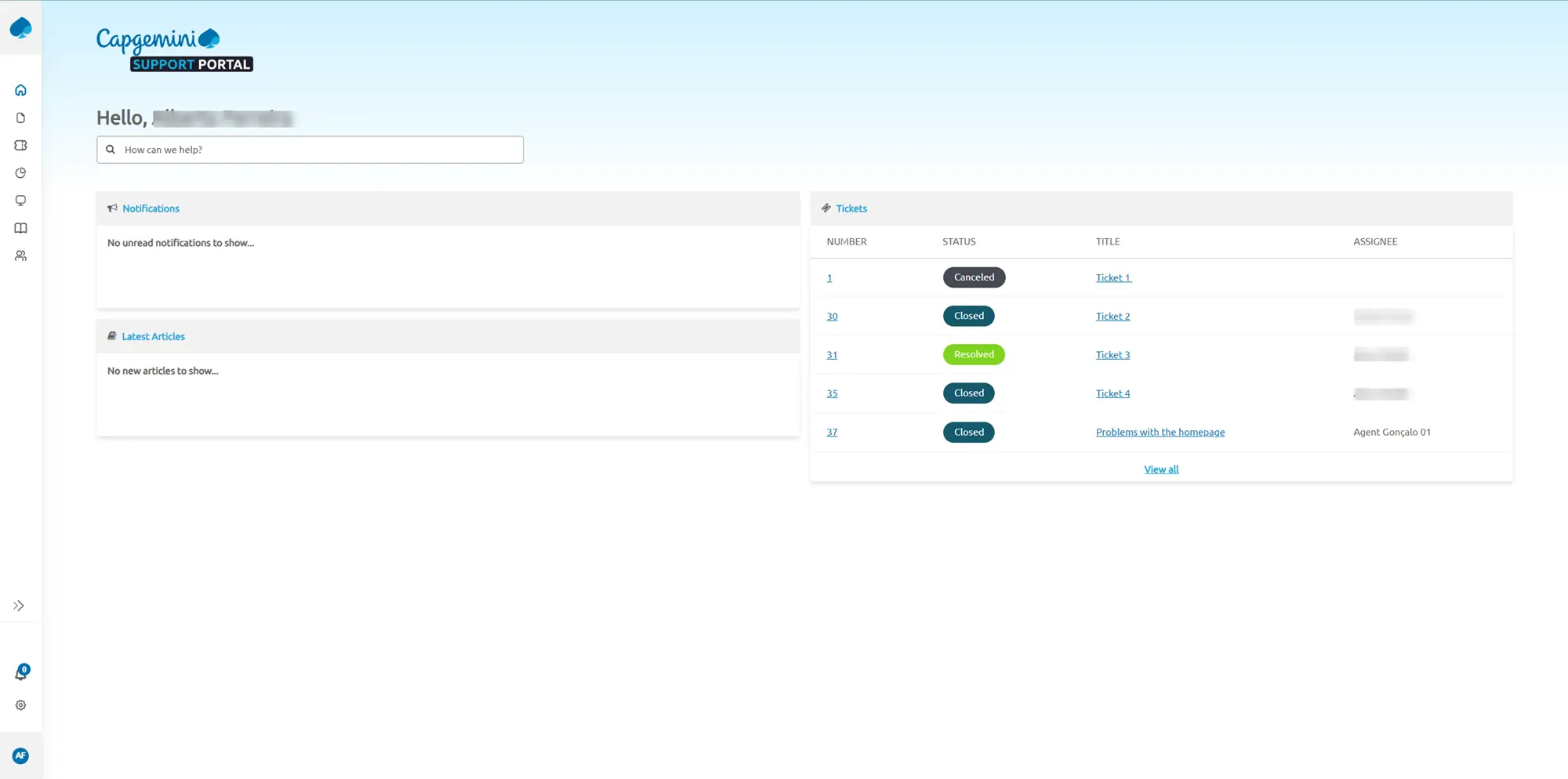 Support Portal by Capgemini | OutSystems