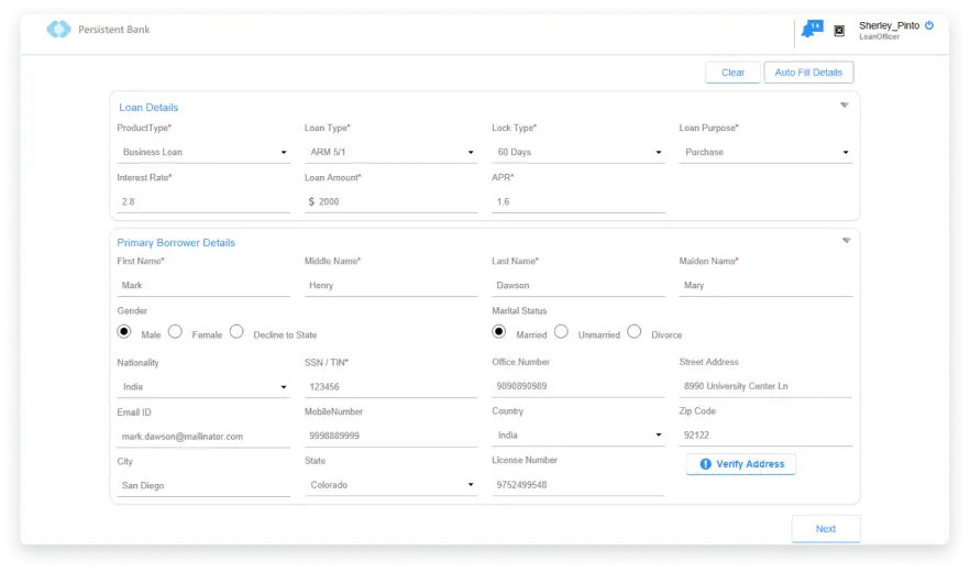 Loan Origination by Persistent Systems, Inc | OutSystems
