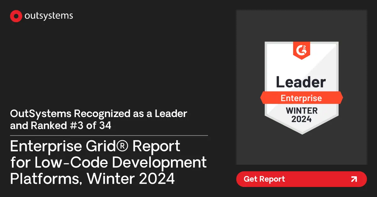 Enterprise Grid® Report for Low-Code Development Platforms | OutSystems