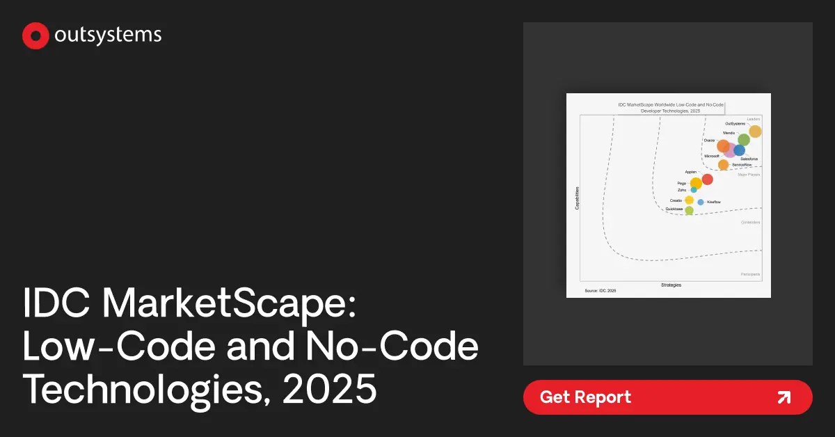 Low-Code and No-Code Platforms: IDC MarketScape 2025 | OutSystems