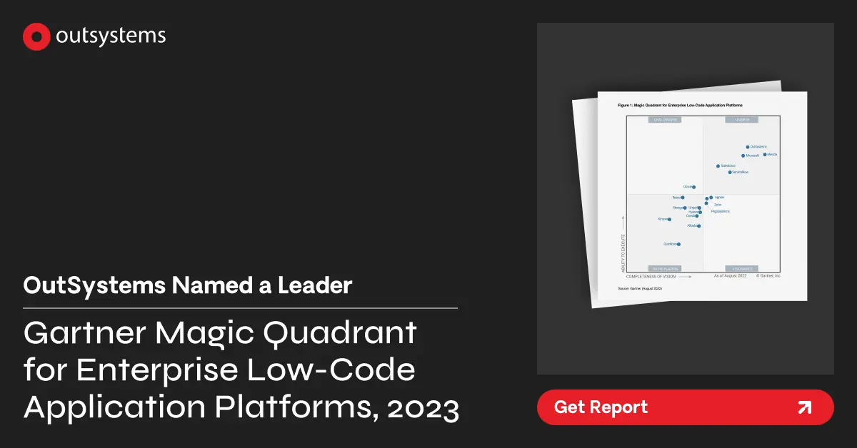Gartner Magic Quadrant for Low-Code Application Platforms 2023 | OutSystems Gartner Magic Quadrant for Low-Code Application Platforms 2023 | OutSystems