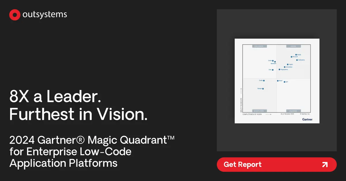 Gartner Magic Quadrant 2024: Low Code Application Platforms | OutSystems