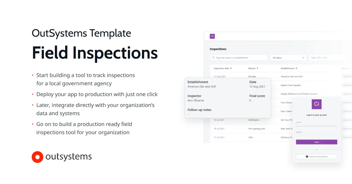 Field Inspection Tracking Software: Easy to Build | OutSystems