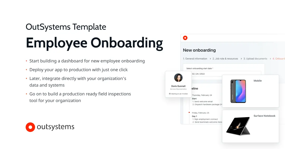 Employee Onboarding Application Template | OutSystems