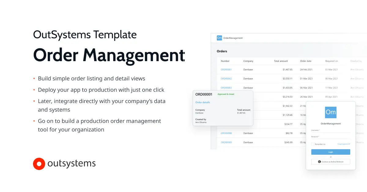 Build a Customized Order Management System | OutSystems