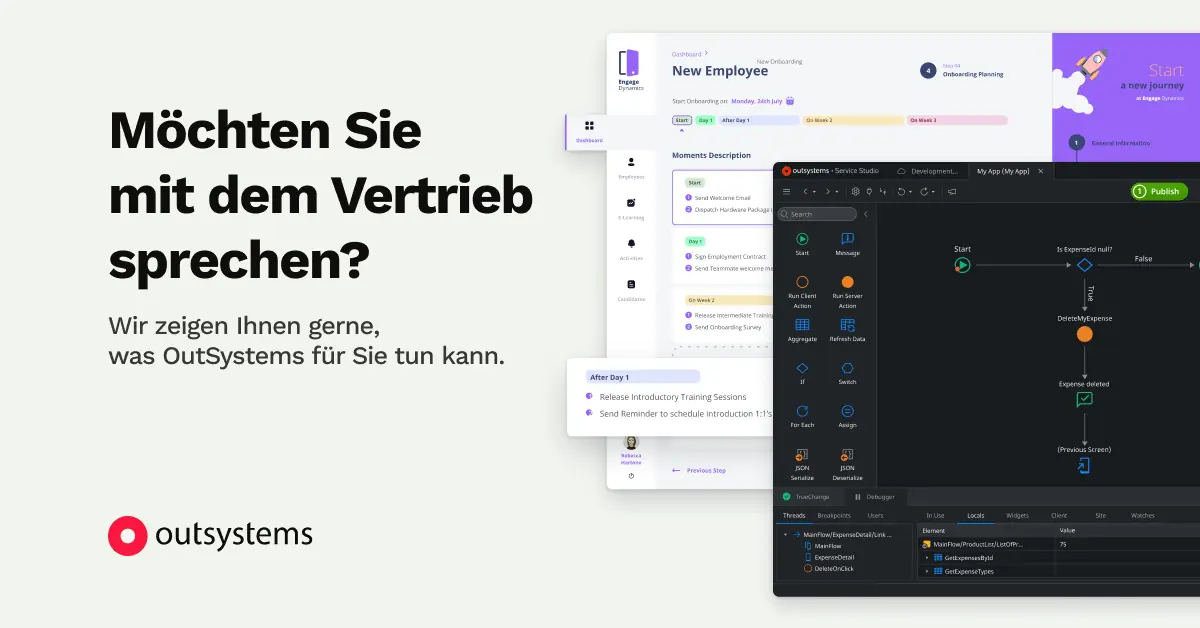 Kontakt zum OutSystems-Vertrieb | OutSystems