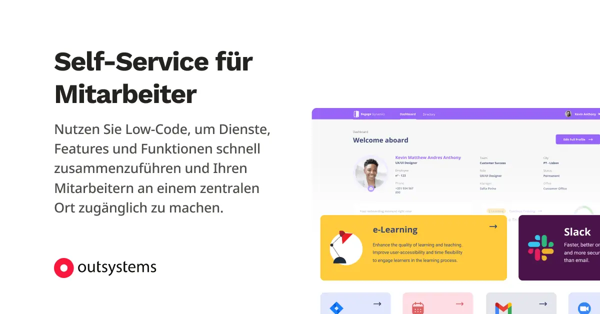 Self-Service-Portale für Mitarbeiter | OutSystems