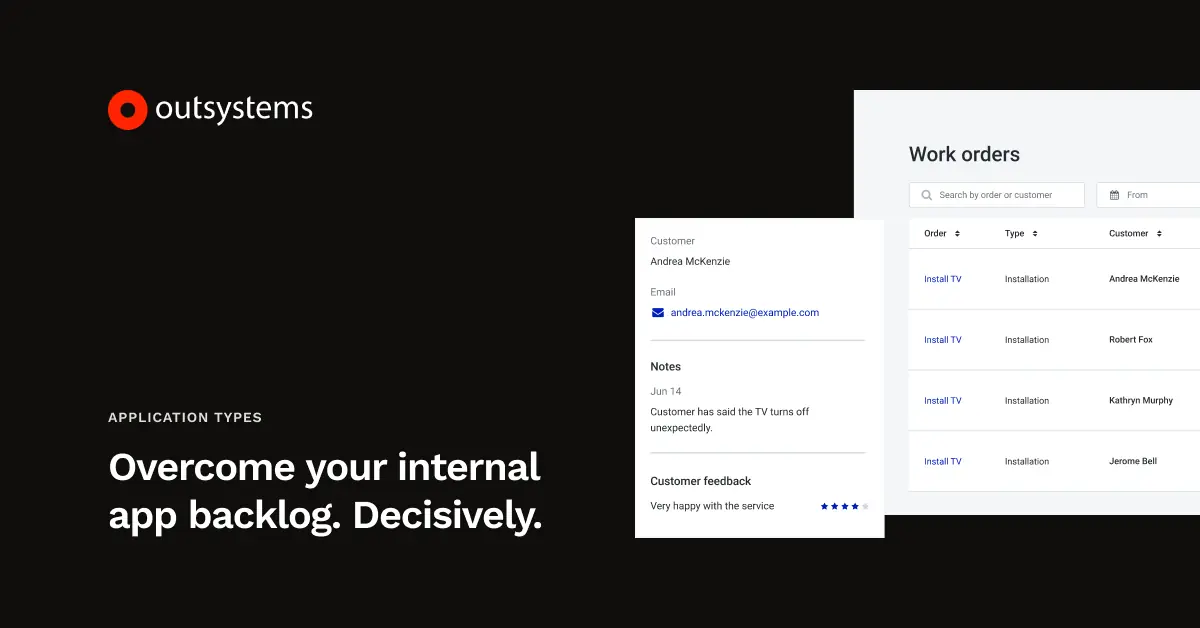 Internal Business Apps Solutions | OutSystems