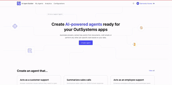 AI Agent Builder: Multiple Data Sources Integration | OutSystems