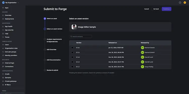 Improved Forge Submission Process | OutSystems