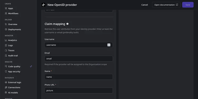 Custom Identifier Login via External Identity Providers | OutSystems