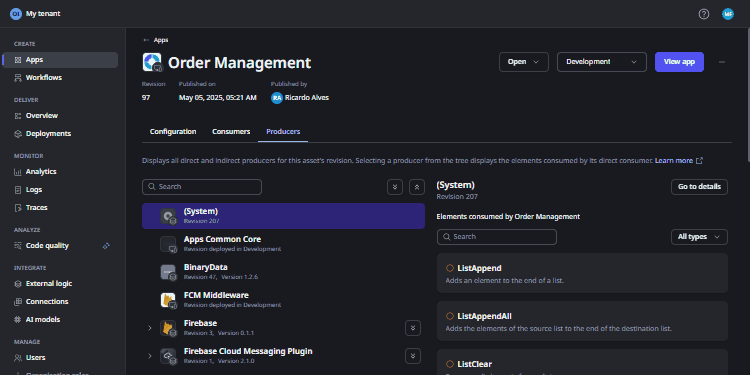 ODC Full Asset Dependency View | OutSystems