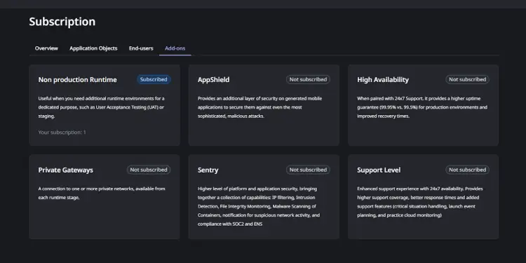 ODC Add-ons are now visible in the ODC Portal | OutSystems