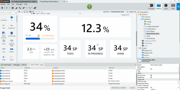 Quickly See Widgets in the Widget Tree | OutSystems
