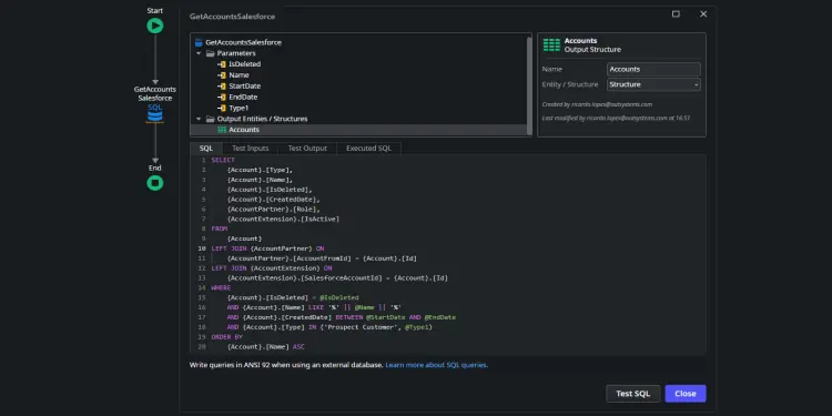 Sql Queries For External Entities In Odc Outsystems 6471