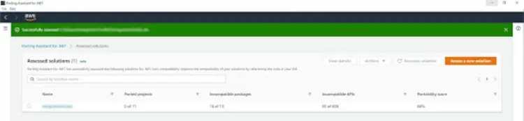 Aws Porting Assistant Net Framework To Net Core Migration
