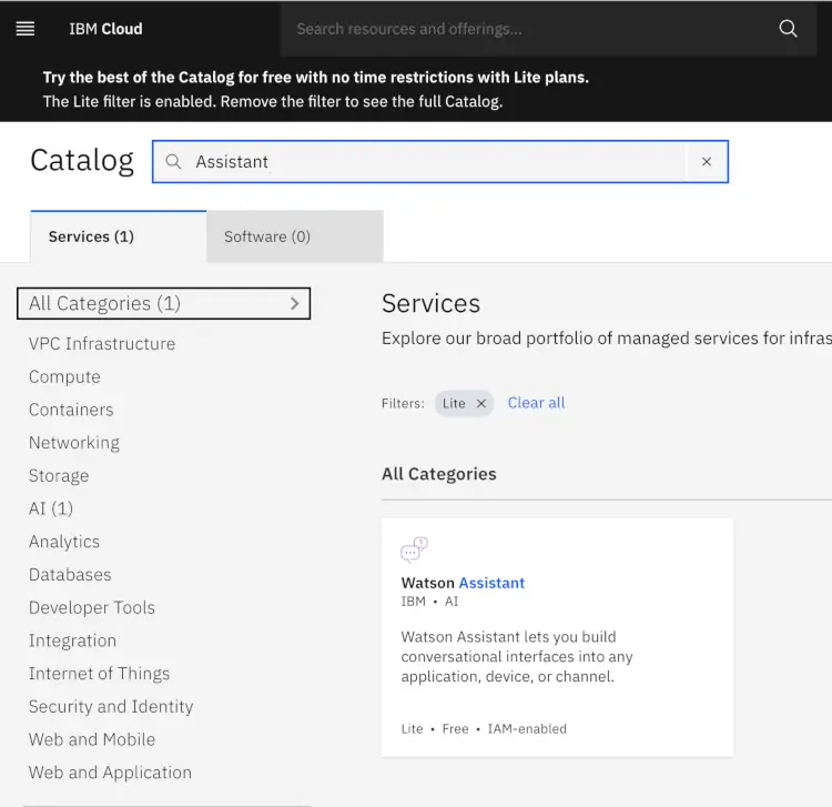 Building a Chatbot with IBM Watson