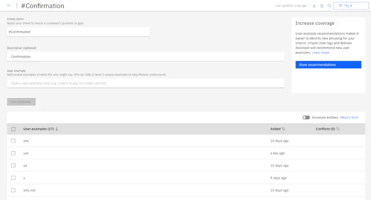 Building a Chatbot with IBM Watson