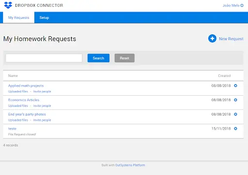 Dropbox API and OutSystems Integration
