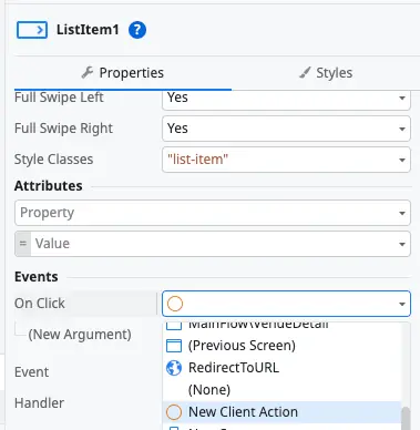 Implementing logic with OutSystems actions