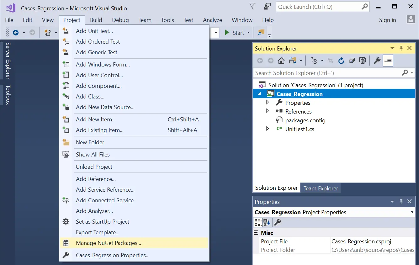 Using NUnit in a Regression Test Strategy
