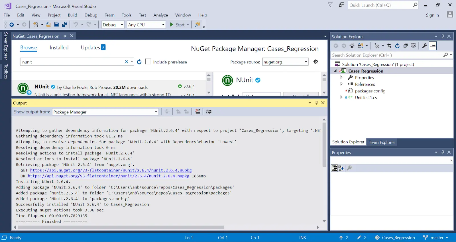 Using NUnit in a Regression Test Strategy