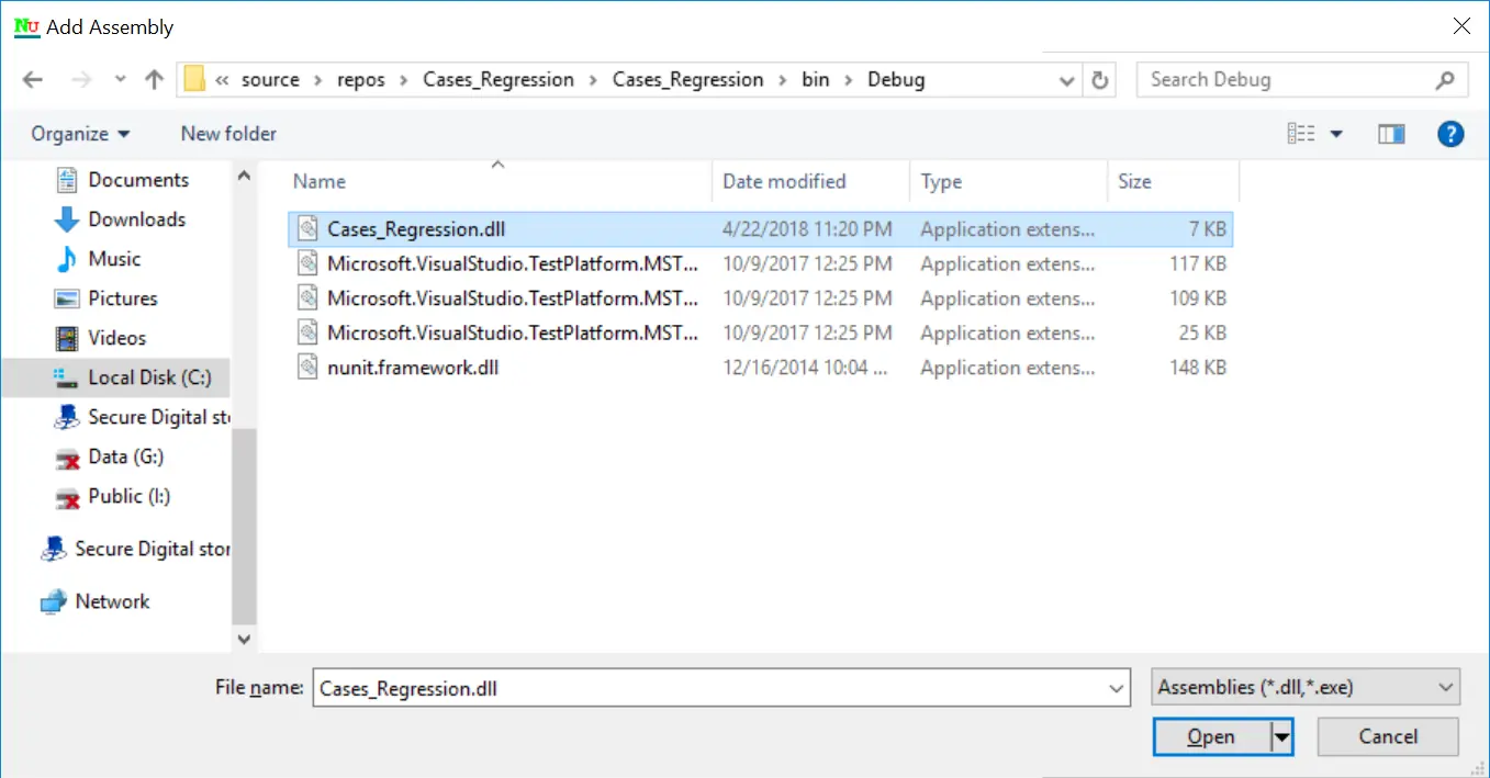 Using NUnit in a Regression Test Strategy