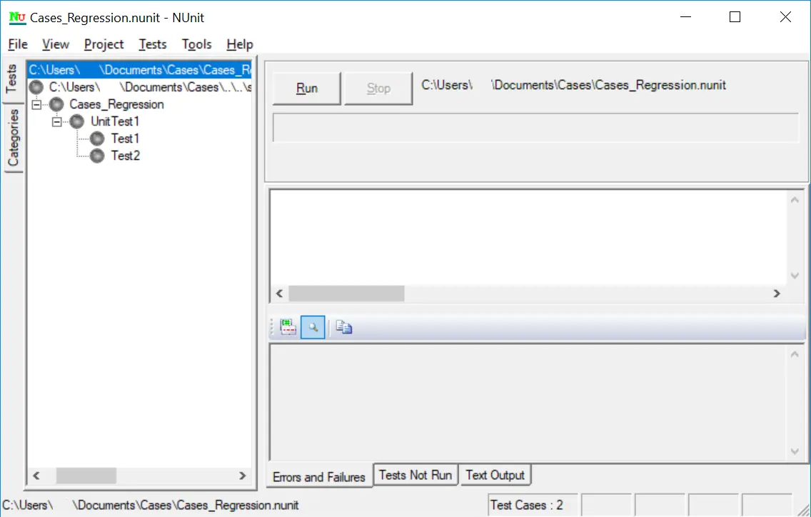 Using NUnit in a Regression Test Strategy