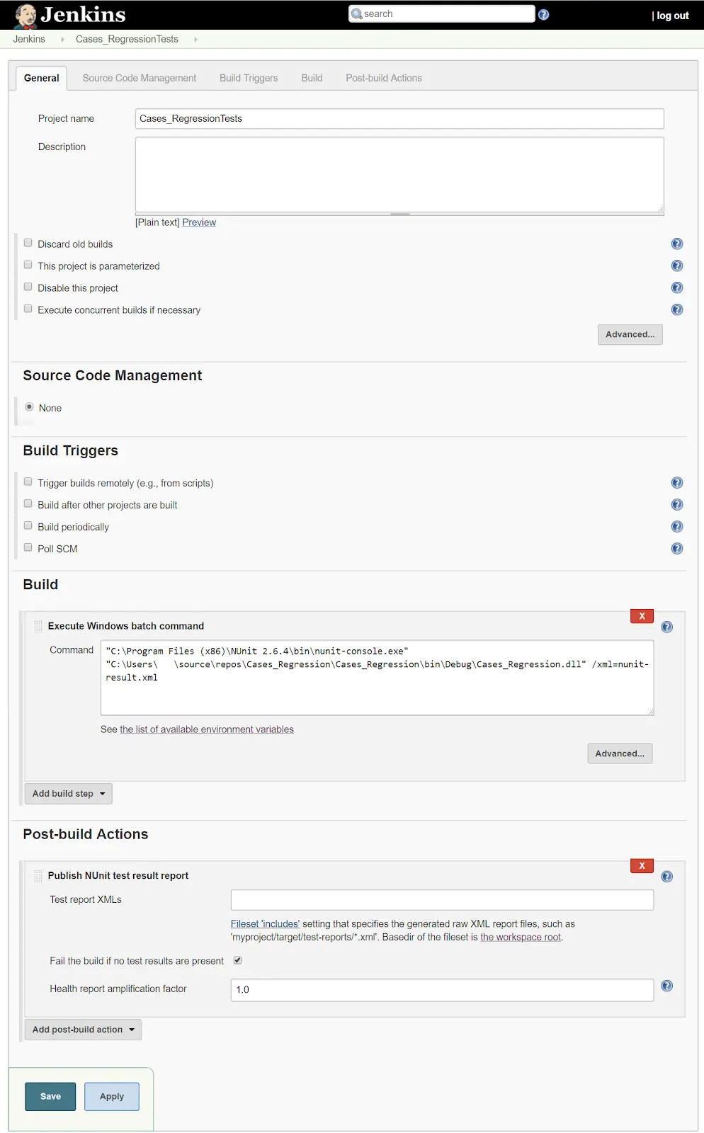 Using NUnit in a Regression Test Strategy