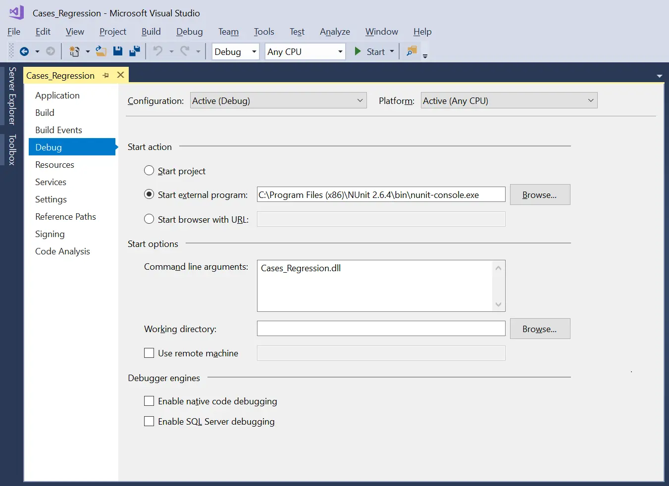 Using NUnit in a Regression Test Strategy