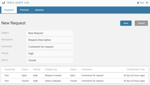 Table Audit Log - Overview (O11) | OutSystems