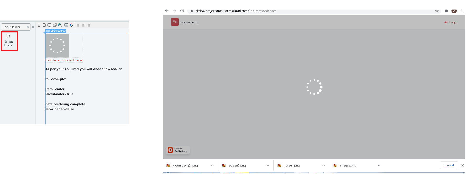 ScreenLoader - Overview (O11) | OutSystems