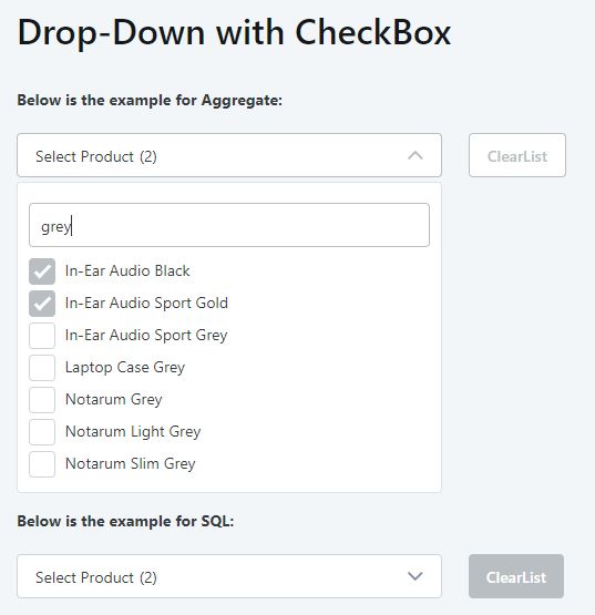 DropDown with Checkbox Selection Count - Overview (O11) | OutSystems