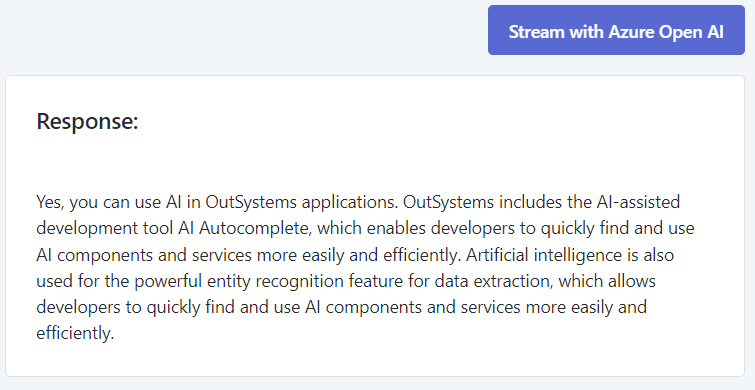 Azure OpenAI Connector - Overview (O11) | OutSystems Azure OpenAI Connector - Overview (O11) | OutSystems