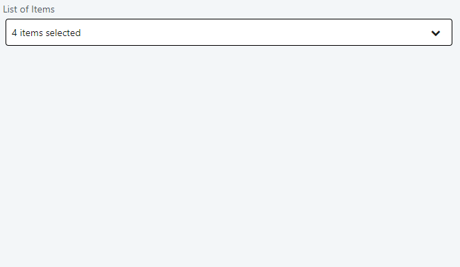 Multiple Selection Dropdown - Overview (O11) | OutSystems
