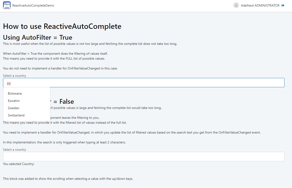ReactiveAutoComplete - Overview (O11) | OutSystems