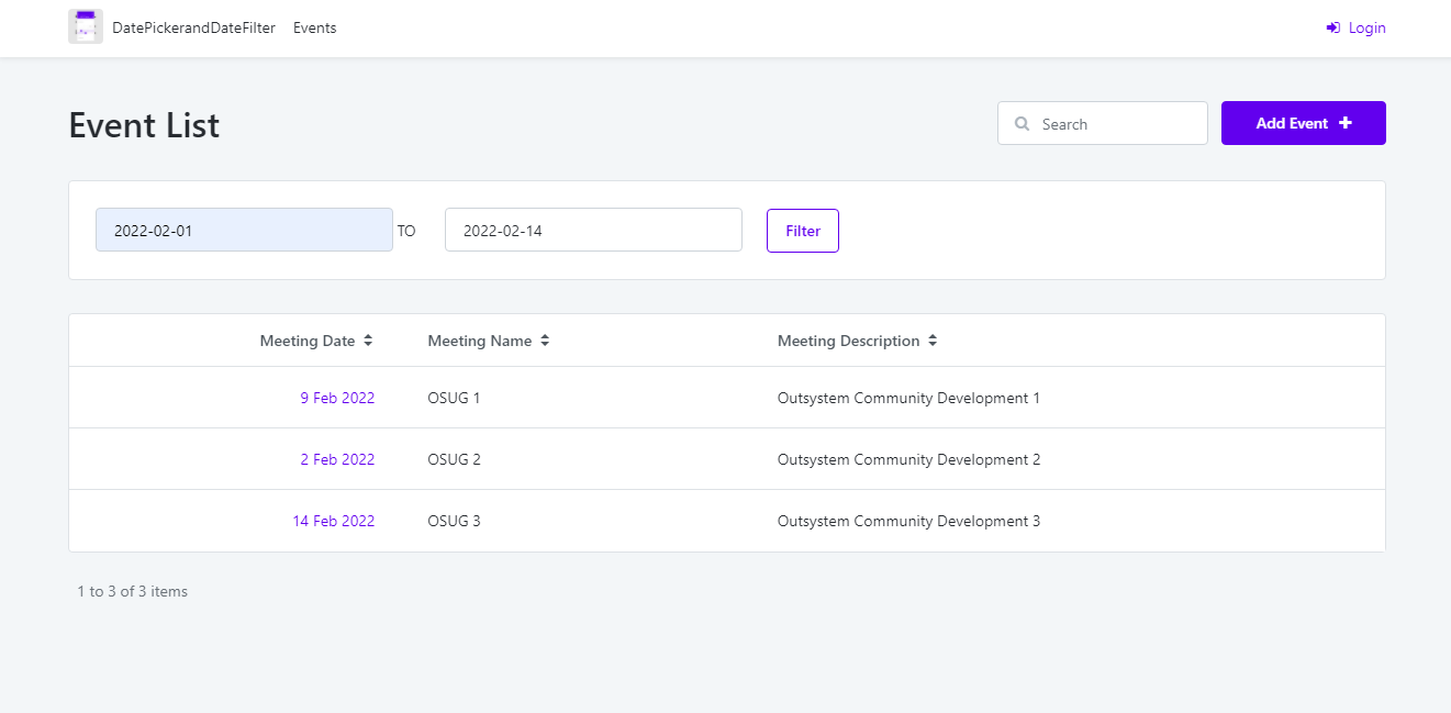 Date Picker & Date Filter - Overview (O11) | OutSystems