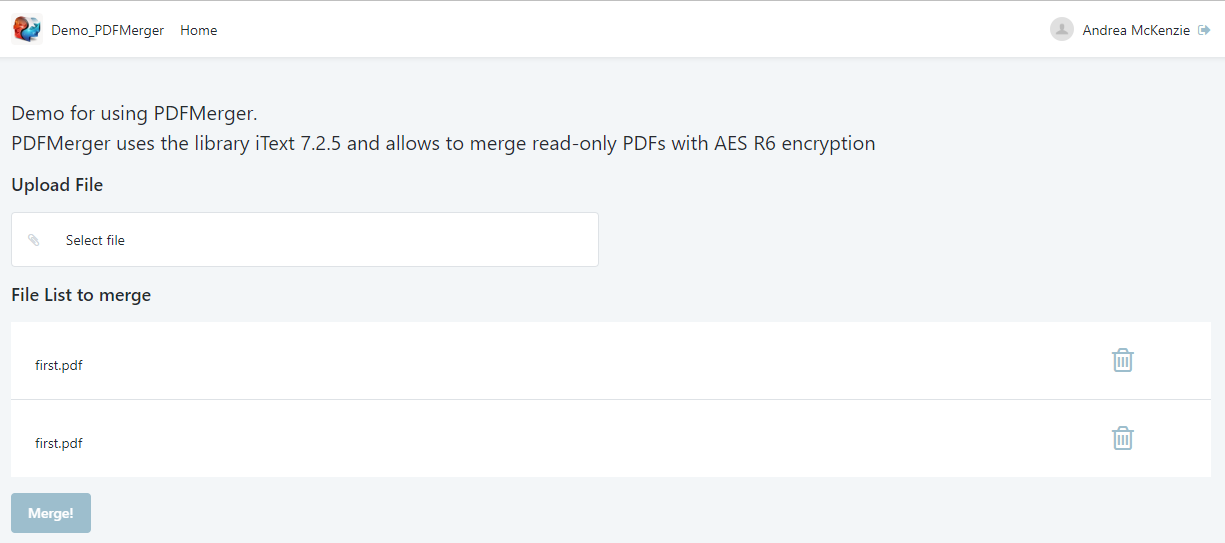 PDFMerger - Overview (O11) | OutSystems