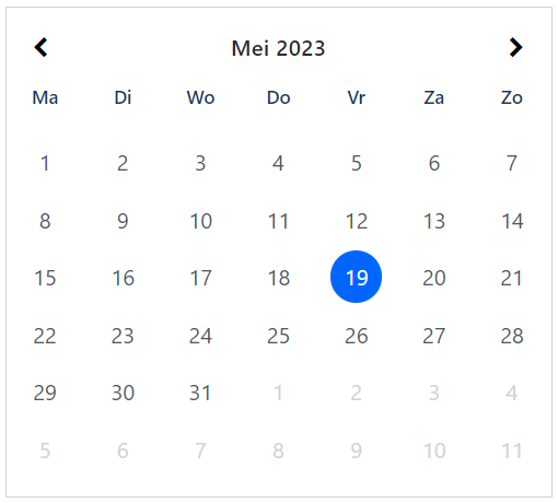 Advanced Date Picker - Overview (O11) | OutSystems